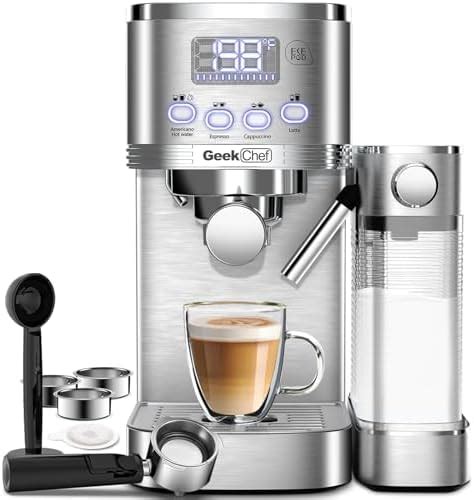 Kotlie Espresso Coffee Machine With Milk Frother One Touch