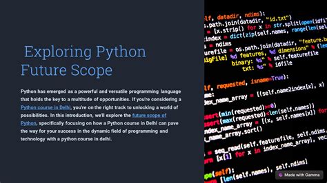 Python Scope In Future Presentation Free To Download