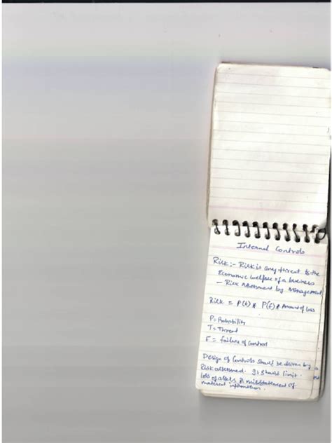 Cma Internal Controls Notes Pdf