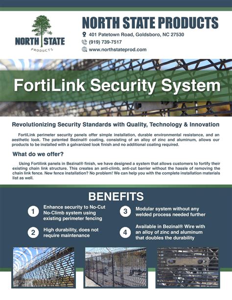 Fortilink Security System North State Products