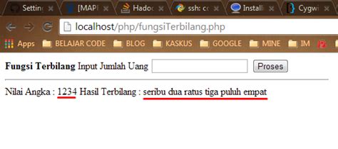 Membuat Fungsi Terbilang Rupiah Dalam Php