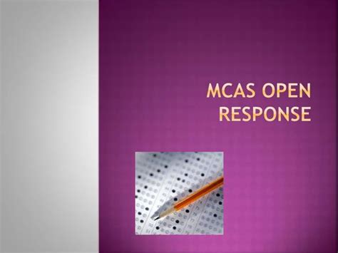 Ppt Mcas Open Response Powerpoint Presentation Free Download Id