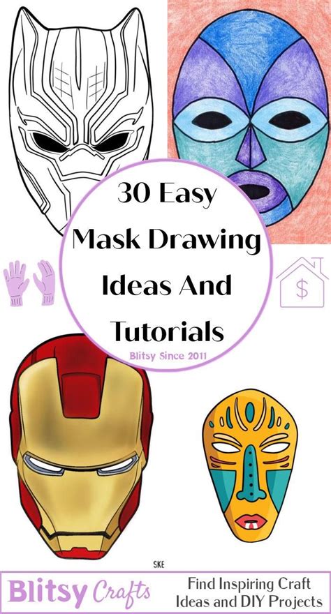 30 Easy Mask Drawing Ideas How To Draw A Mask How To Draw A Mask On