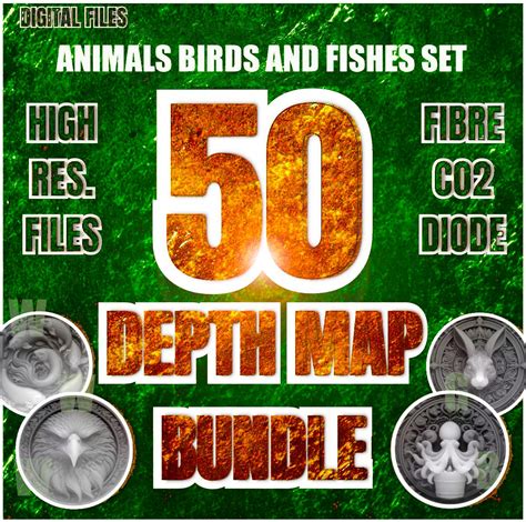 depth map bundle 3d glowforge height maps glowforge files depth maps