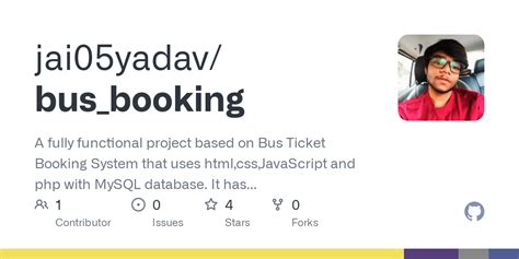 Github Jai05yadavbusbooking A Fully Functional Project Based On