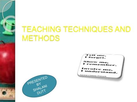 Techniques Of Teaching Computer Science