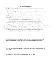 MCB 150 Problem Set 7 Pdf MCB 150 Problem Set 7 Q1 What Are Two Cell Adhesion Molecules And A