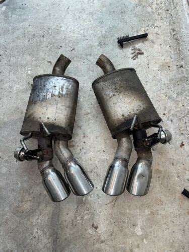 2012-2015 Camaro SS ZL1 1LE NPP BI MODE Dual Exhaust Quad Tip Mufflers ...