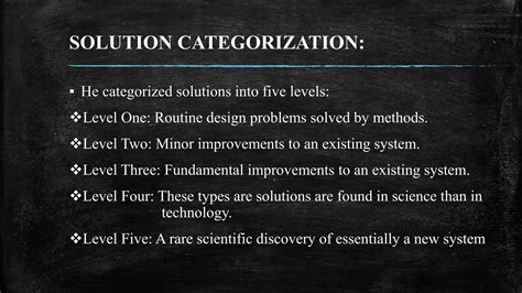 triz theory of inventive problem solving pptx