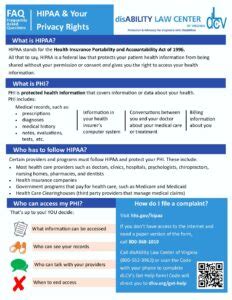 Hipaa Fact Sheet Disability Law Center Of Virginia