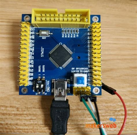 makers stm32 cortex m3 개발 firmware flashing