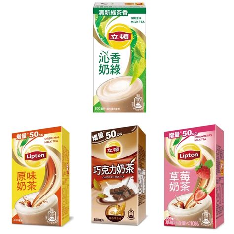 立頓奶茶系列 原味奶茶巧克力奶茶草莓奶茶新包裝沁香奶綠300mlx6入組 蝦皮購物