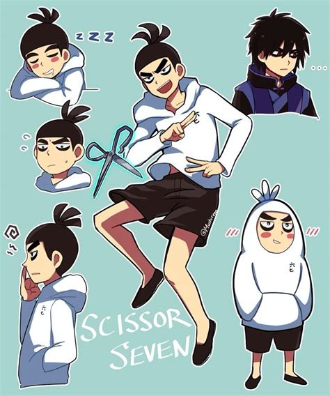 Scissor Seven Anime Book Scissors Character Design