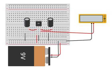 Circuit Design Voltage Regulator Tinkercad
