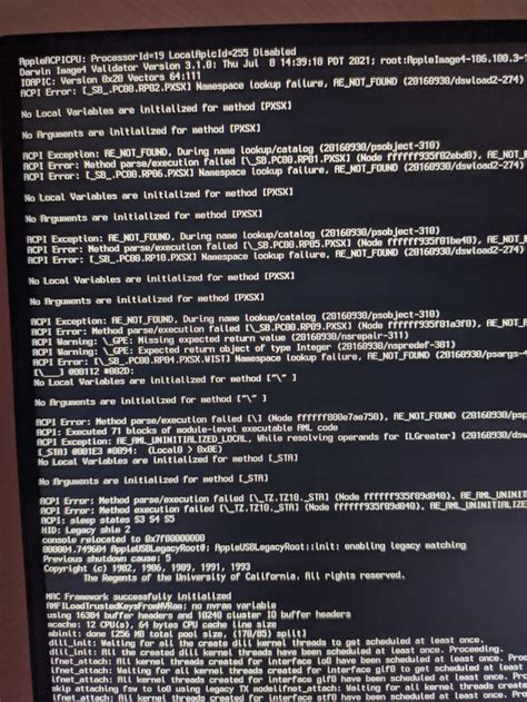 acpi bios error when booting from usb r tails
