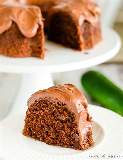 Chocolate Zucchini Cake With Chocolate Frosting Creations By Kara