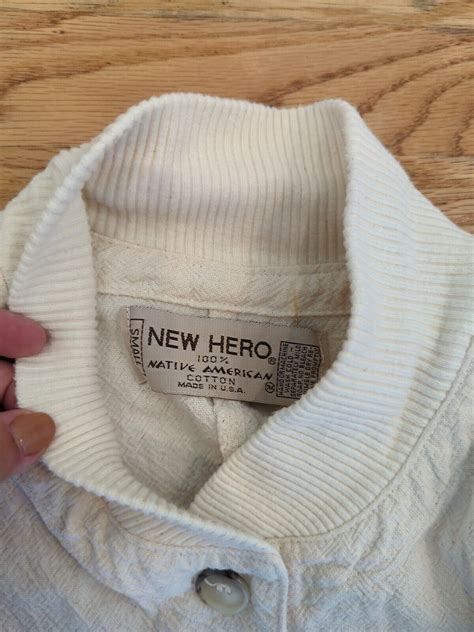 New Hero Native American Cotton Vintage Jacket Ivory Gem