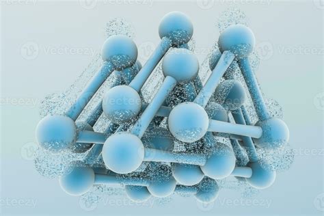 3d Rendering Blue Chemical Formula With Particle Effects 27883493