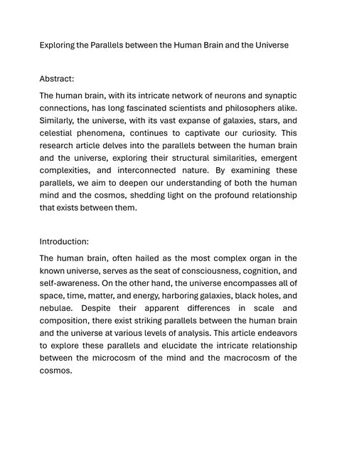 solution exploring the parallels between the human brain and the