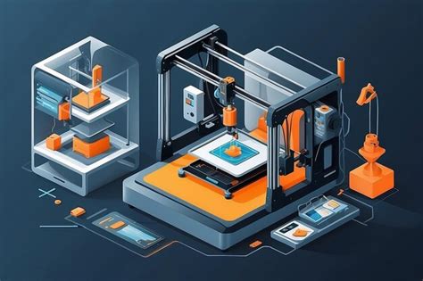 premium photo innovation unleashed 3d printer creating a model in the