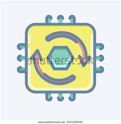 Icon Temporal Cycle Consistency Related Machine Stock Vector Royalty Free 2241100945