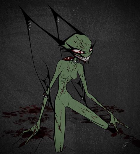 Rule 34 Alien Antennae Anatomy Blood Bodily Fluids Breasts Claws