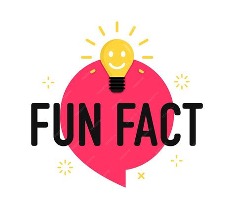 premium vector fun fact icon concept did you know with light bulb and smiley