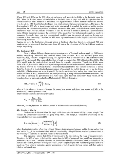 a vertical handover algorithm in integrated macrocell femtocell