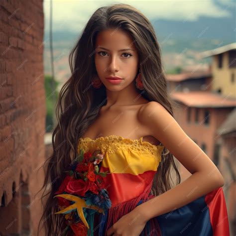 Premium Photo Beautiful Woman In A Traditional Dress Of National