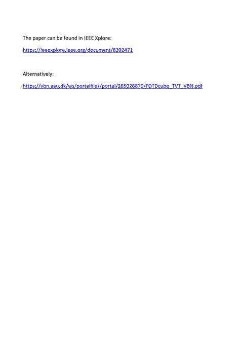 pdf numerical modeling of indoor propagation using fdtd method with