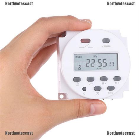 Digital Timer Dc Ac 12v 16a Lcd Display Programmable Timer Ovp Switch Nvc New Shopee Malaysia