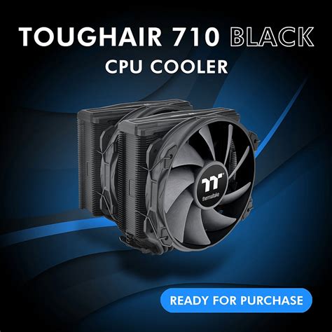 Thermaltake Toughair 710 Black - башенный кулер с двойным радиатором в ...
