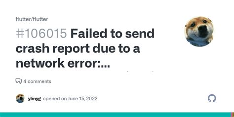 Failed To Send Crash Report Due To A Network Error Socketexception