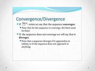 Sequences And Series Ppt PPT