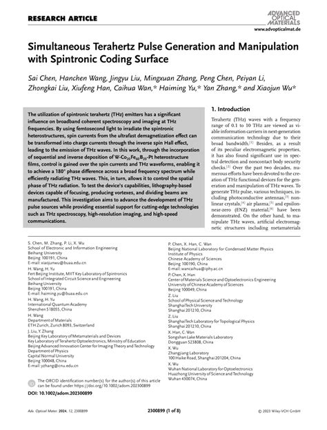 Simultaneous Terahertz Pulse Generation And Manipulation With Spintronic Coding Surface