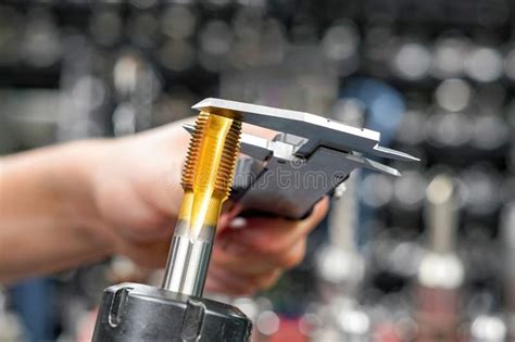 Measuring A Cutting Tool With A Caliper For A Cnc Machine Tool Stock Measuring A Cutting Tool With A Caliper For A Cnc Machine Tool Stock