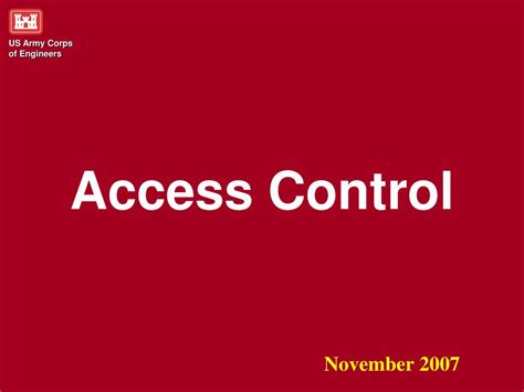 PPT Access Control PowerPoint Presentation Free Download ID