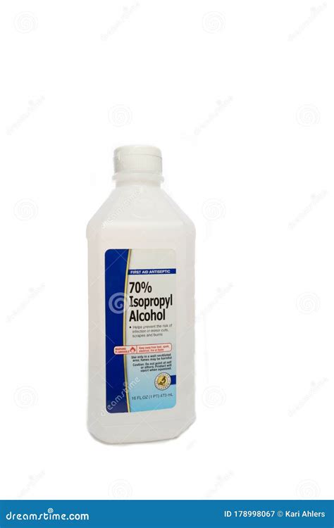 Bottle Of Rubbing Alcohol Stock Image Image Of Home 178998067