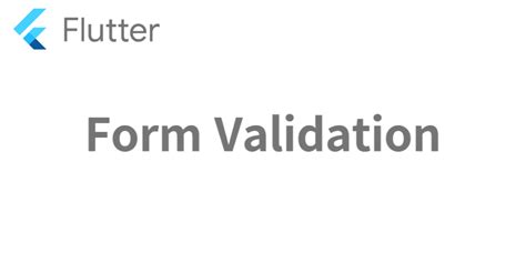 Flutter 폼 입력값 검증하기 Form Validation 잡학다식프로