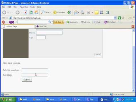 ASP NET Tutorial Validation Summary YouTube