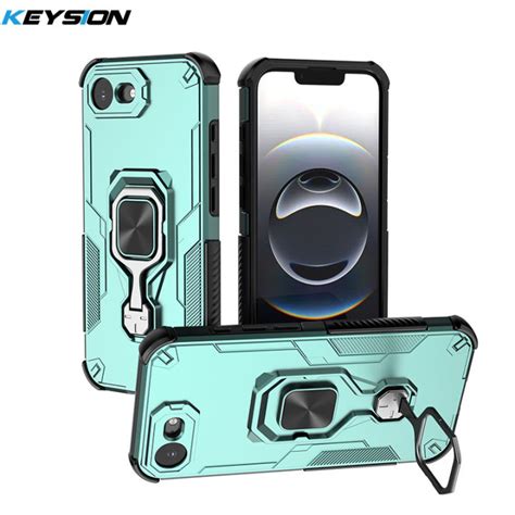 Keysion Shockproof Armor Case For Iphone 16e Soft Siliconepc Upright