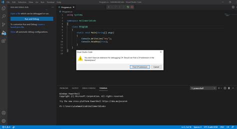 Net Why Can T I Debug C Code In Visual Studio Code Despite Installing Extensions Stack
