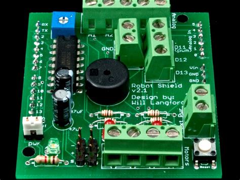 Arduino Robot Shield V2 1 By Langfordw 3d Model