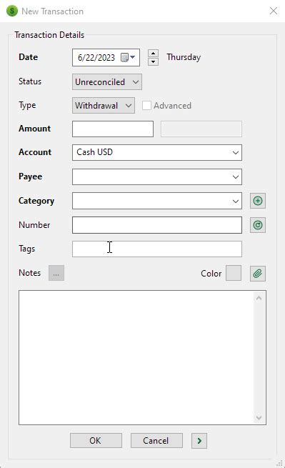 Addition Of Classes Or Tags · Issue 5439 · Moneymanagerex