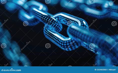 futuristic blockchain technology illustration showcasing interconnected