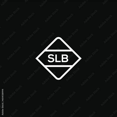 Slb Letter Design For Logo And Icon Slb Monogram Logo Vector Illustration With Black Background