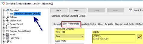 default drawing view label customization autodesk community