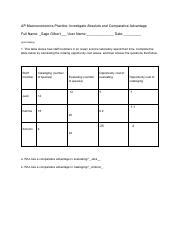 AP Macroeconomics 2 2 2 Pdf AP Macroeconomics Practice Investigate Absolute And Comparative