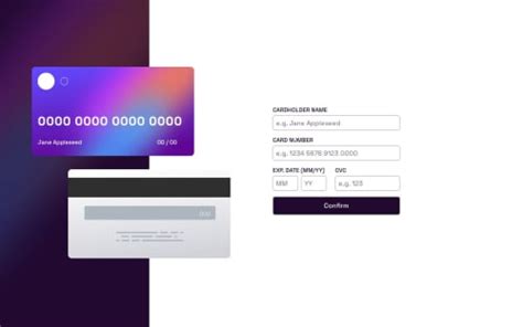 Frontend Mentor Interactive Card Details Form Coding Challenge Solution