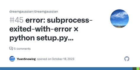 Error Subprocess Exited With Error Python Setup Py Bdist Wheel Did Not Run Successfully